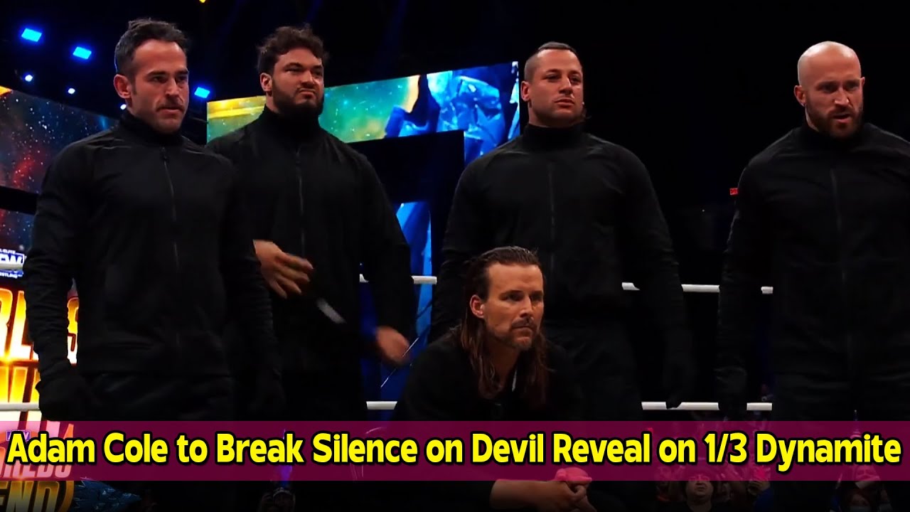Adam Cole to Break Silence on Devil Reveal on 1/3 AEW Dynamite Episode ...