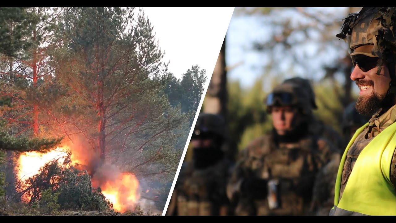 Soldiers with 1st Brigade Engineer Battalion (1BEB), abatis field ...