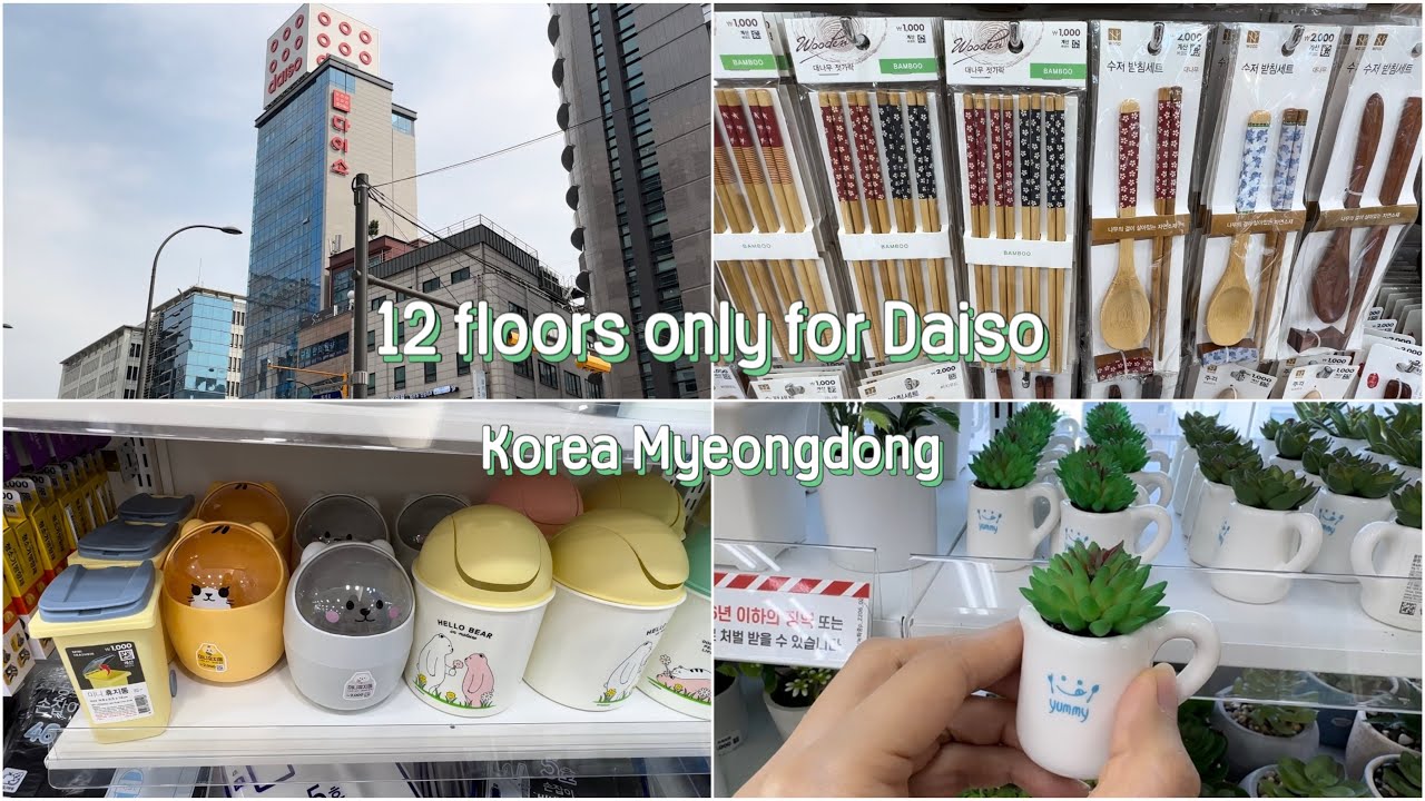 [SUB] SHOPPING IN KOREA🇰🇷 | Korean souvenir shopping | 12 floors only for DAISO in Myeongdong ...