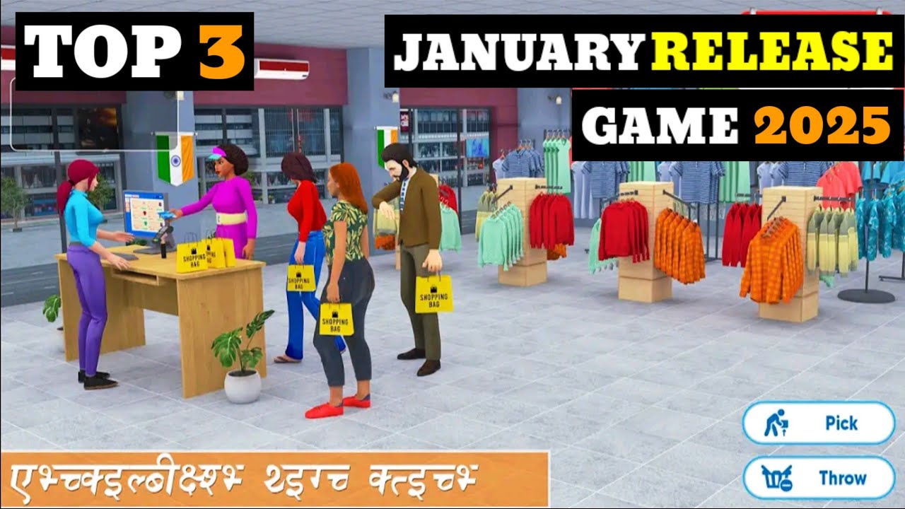 Top 3 January New Release Game 2025 || Clothing Supermarket Game ...