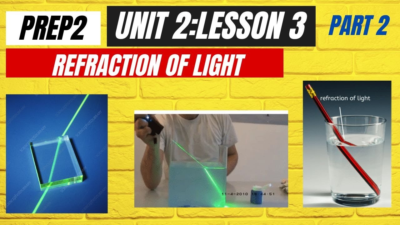 Science Prep2:Unit2:Lesson3:light refraction-2nd term - YouTube
