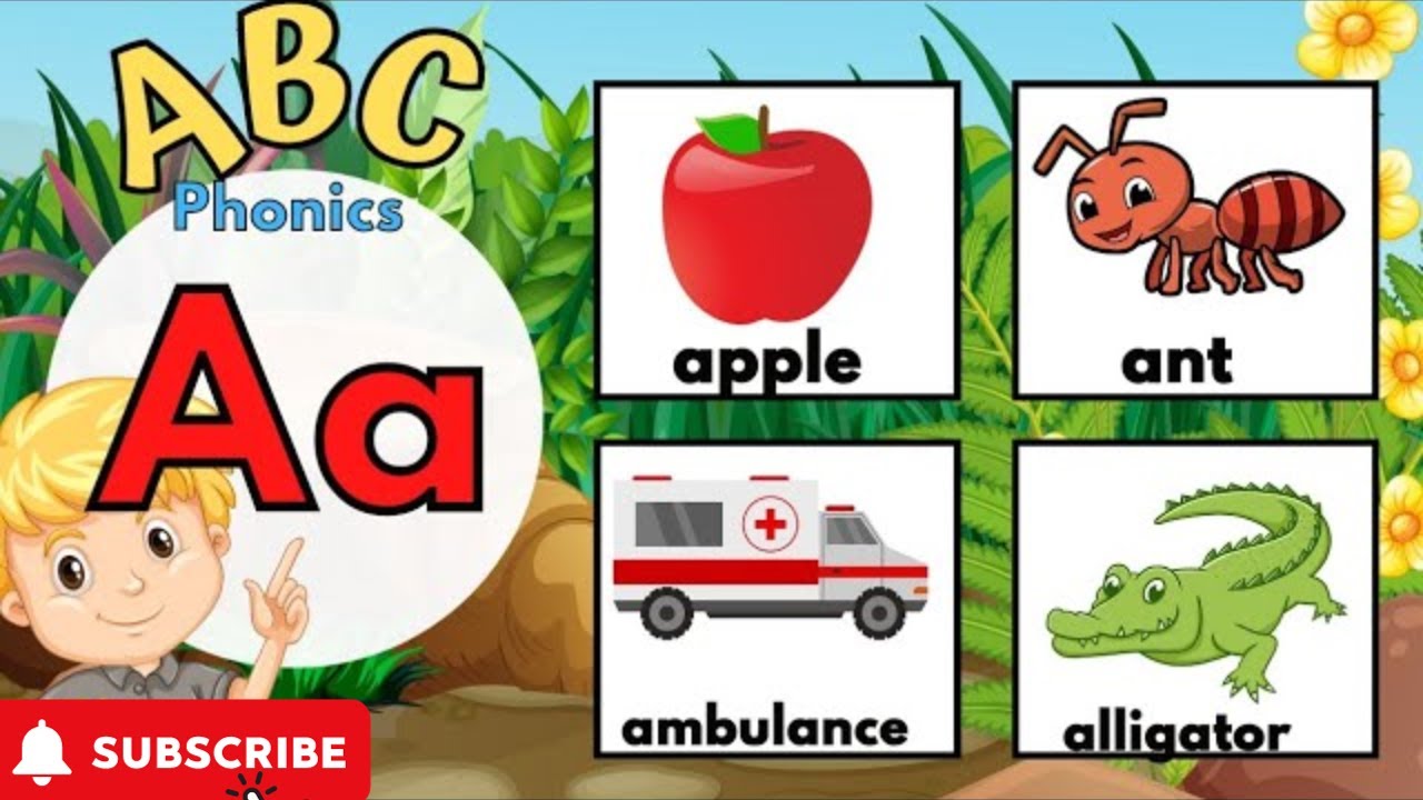 Alphabets letters A to Z | Alphabets with pictures | Phonics sounds ...