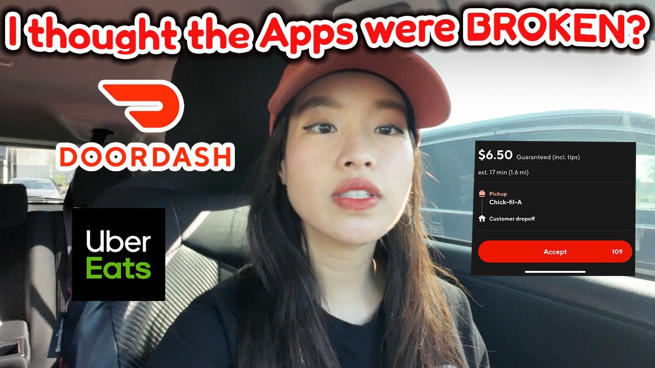 I thought the Apps were BROKEN? Uber Eats Driver Ride Along Door Dash ...
