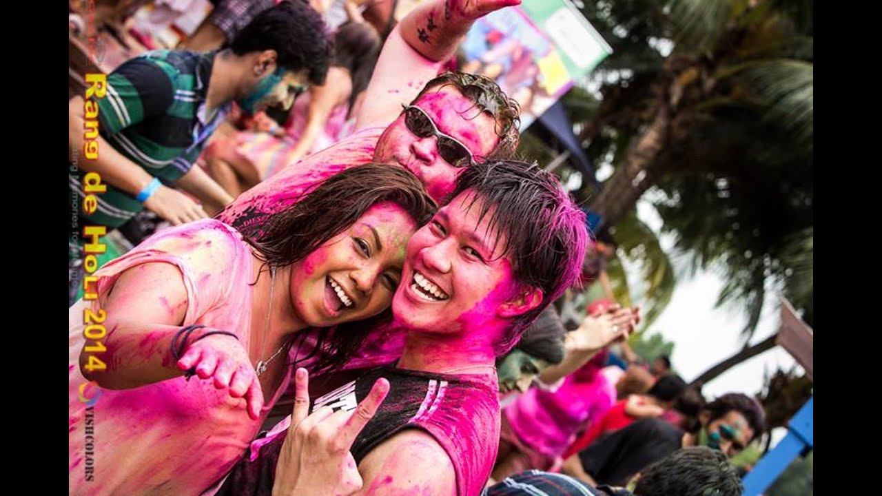 Rang de holi 2015 in Sngapore - YouTube