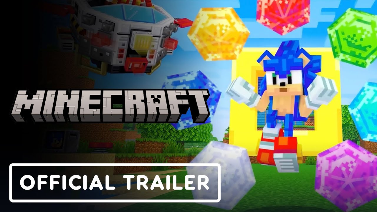 Minecraft x Sonic - Official Sonic Add-On Super Update Trailer - YouTube