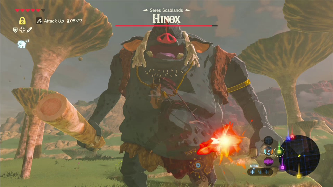 [#1] TLoZ: BotW - HINOX - World Boss Fight - YouTube