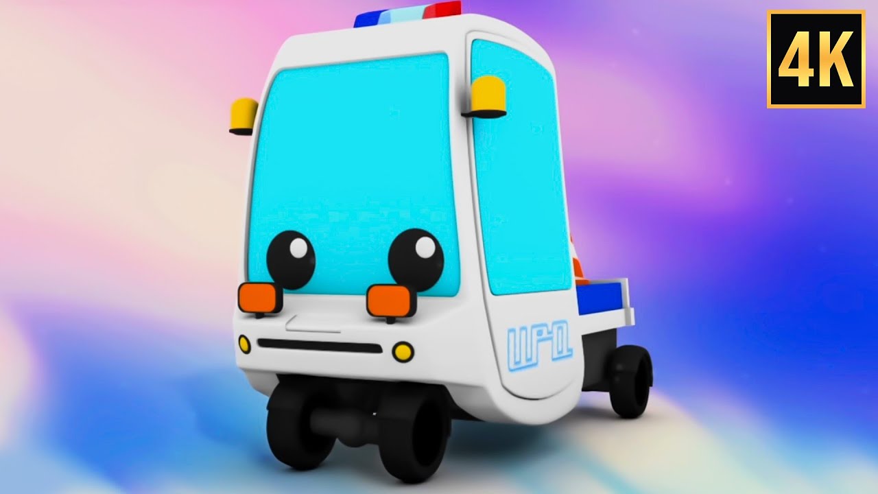 Cop Car Formation, Animated Cartoon video for Kids - YouTube