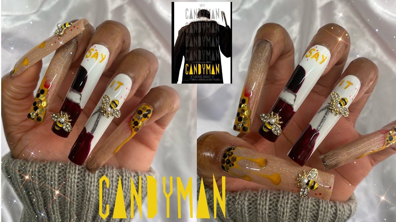 CANDYMAN Movie CHARACTER NAIL ART | NEW MelodySusie 24 + 4 GEL POLISH ...