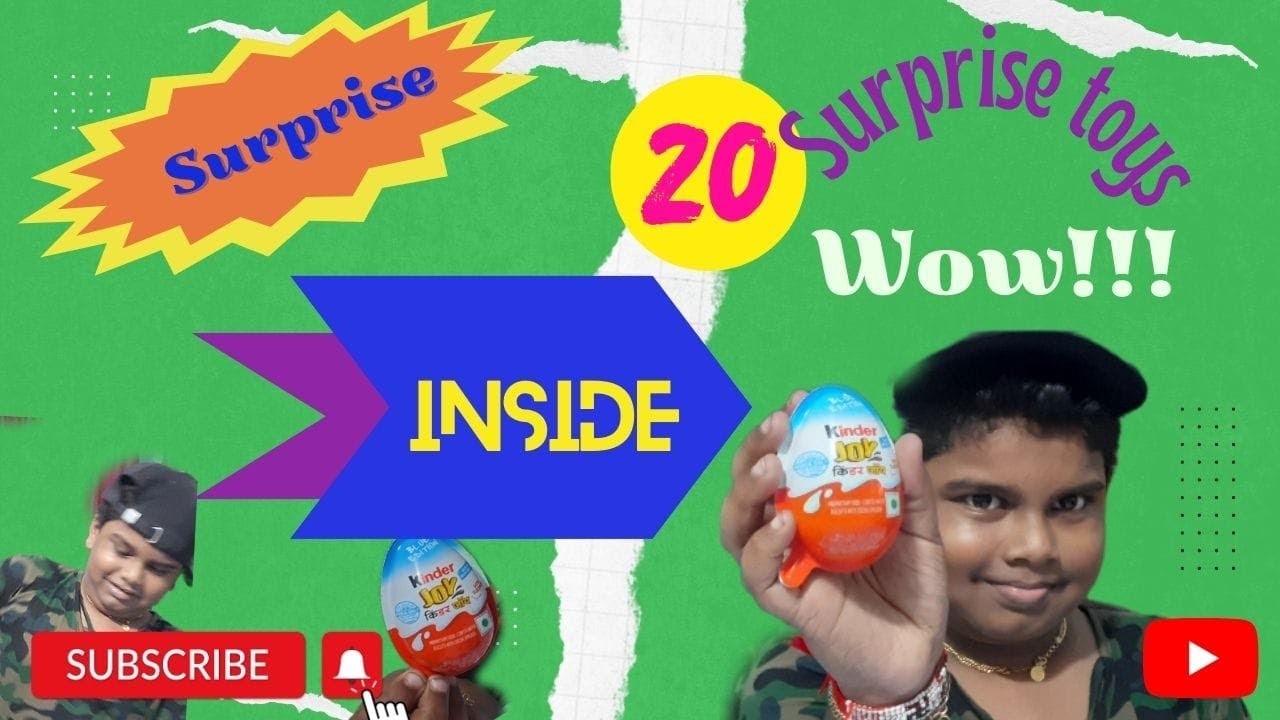 Kinder joy surprise toys!let's check the surprise toys....20 kinder ...