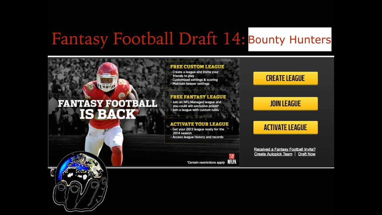 NFL Fantasy Football: League Name: Bounty Hunters | Live Draft Recap ...