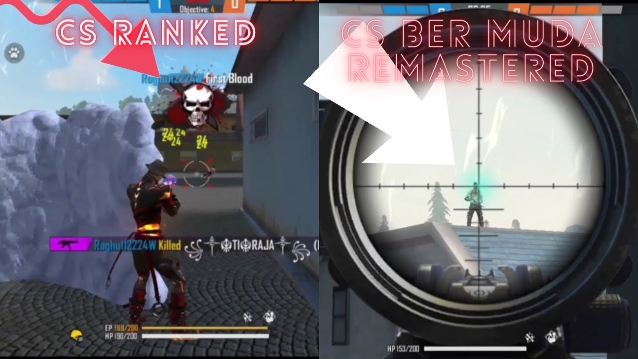 Free Fire Gameplay Of CS Ranked + CS Bermuda Remastered 👍👍 - YouTube