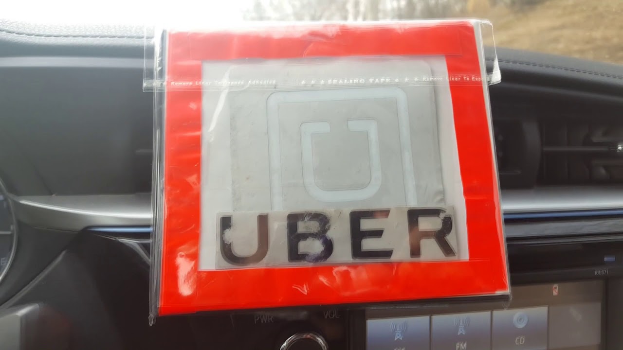 Uber, How I made my Uber decal Magnetic - YouTube