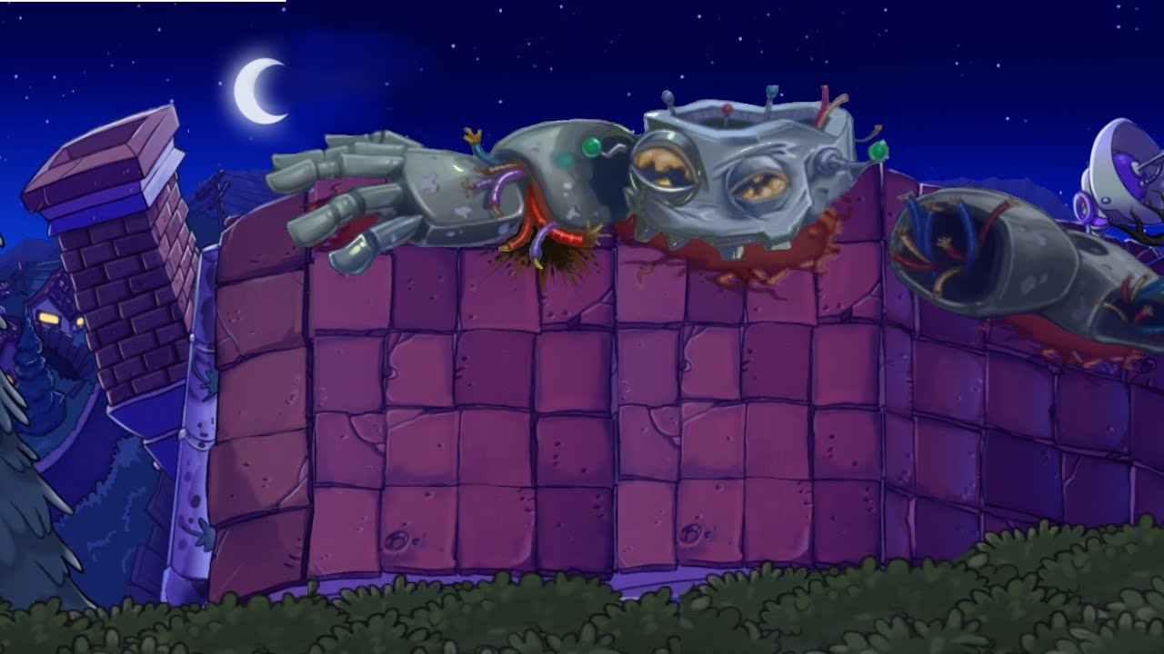 pvz2 proyecto beta roof night test1/prueba1 noche de techo 9.2.2 - YouTube