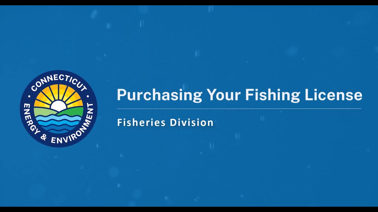 How to Purchase a CT Fishing License - YouTube