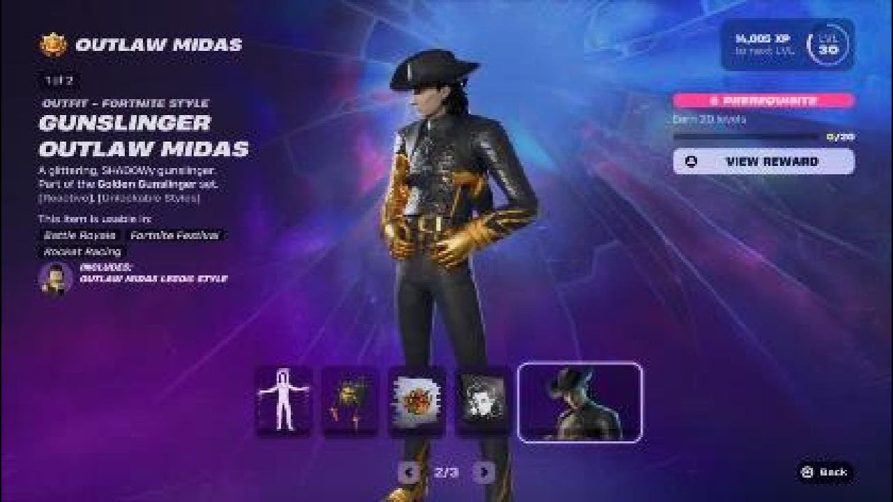 Outlaw MIDAS Is Out In Fortnite!!! 13/3/2025 - YouTube