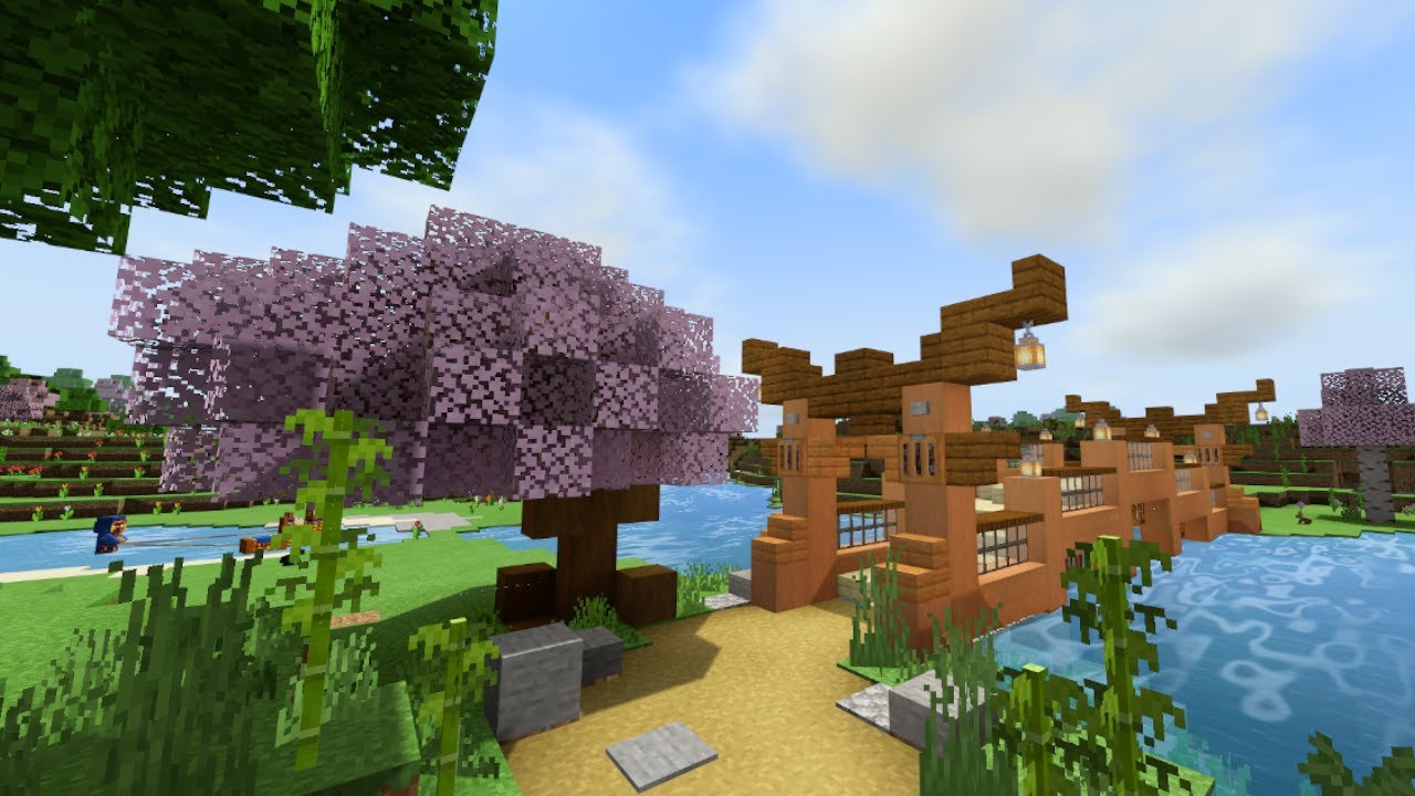 Minecraft: Japanese Bridge Build! - Survival Let’s Play - Ep. 107 - YouTube