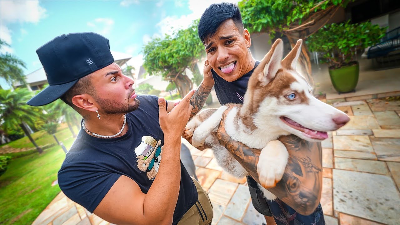 TROQUEI O CACHORRO DO LEO POR OUTRO IGUALZINHO MACHO KKKKKKK - YouTube