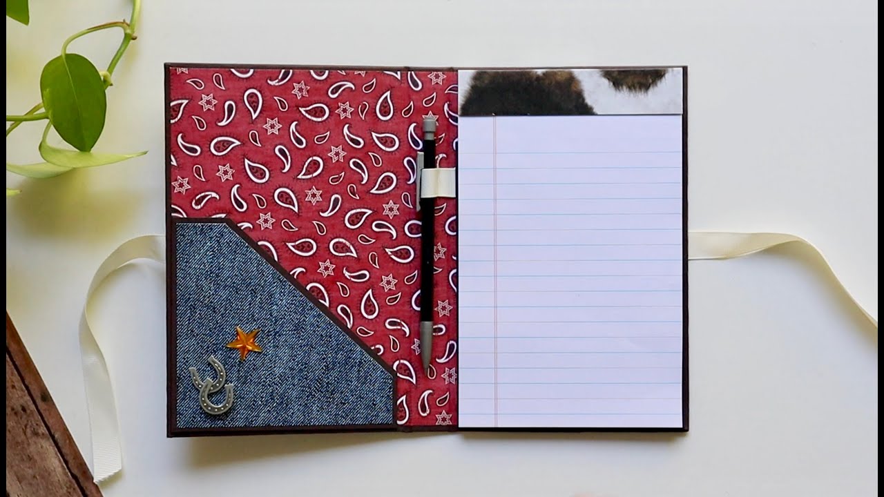 Western Inspired Notepad Holder Paper Studio 2023 - YouTube