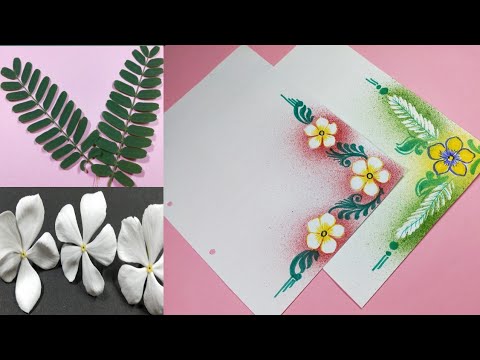 New designs of 2019//Border and corner design for students project ...