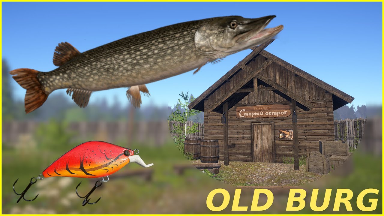 PIKE spot Old Burg Russian Fishing 4 | rf4 spot #301 - YouTube