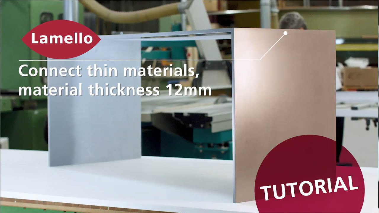 Lamello Tutorial Tenso P-10: Connect thin materials, 12 mm - YouTube