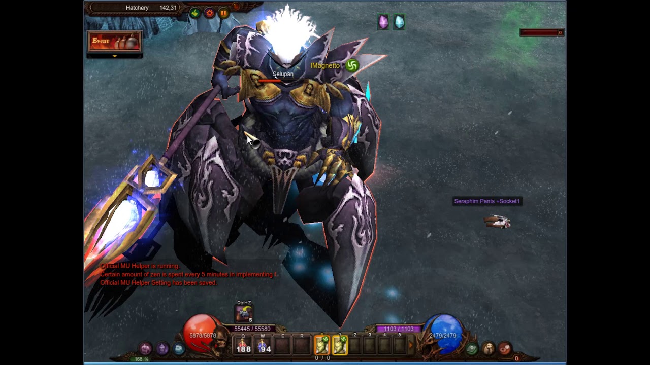 - Mu Online - Dark Lord Agility - Hunt Selupan - Cold Blue Eye Set ...