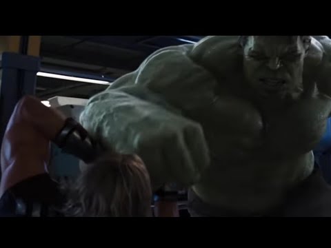 The Avengers movie Scene || Thor Vs Hulk Fight Scene - YouTube