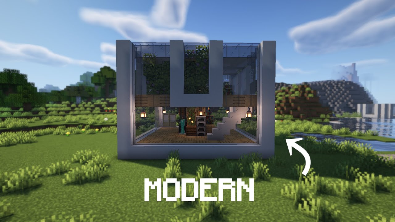 SIMPLE Minecraft Modern House: Build this NOW! - YouTube