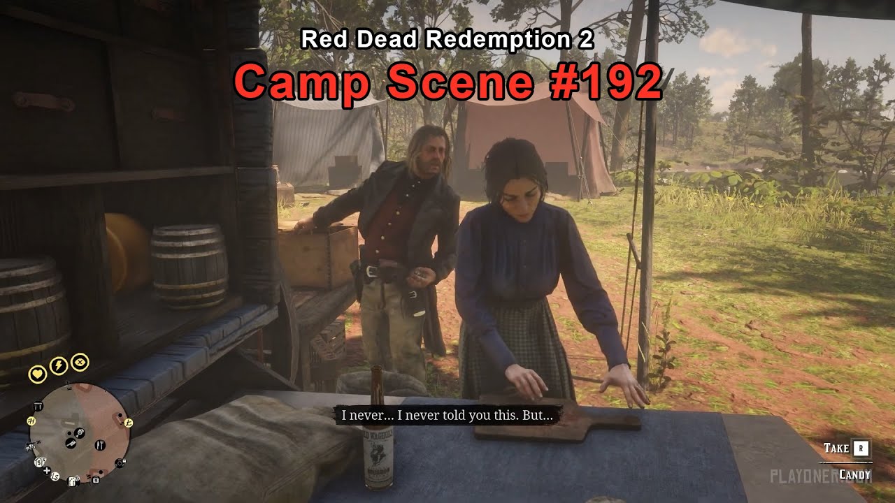 Micah tries to flirt with Abigail - Camp Scene #192 - Red Dead ...