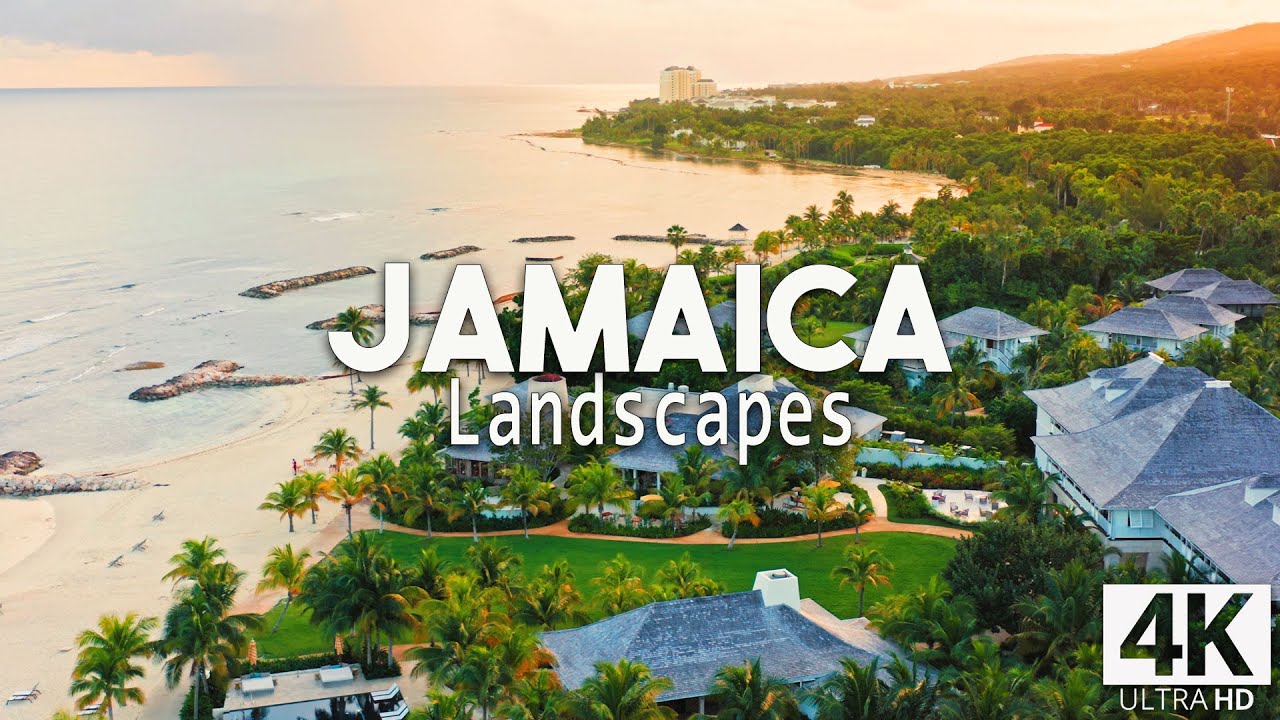 Flying over Jamaica 4k uhd - Relaxing Music Along With Beautiful Nature ...