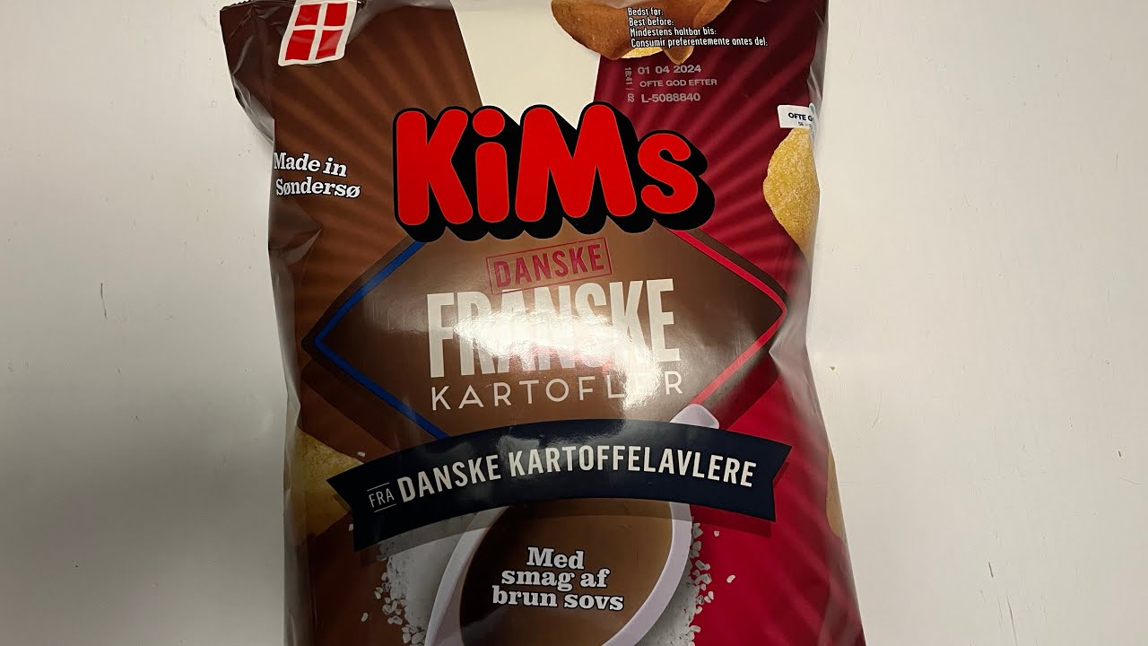 Kims chips med brun sovs smag - YouTube