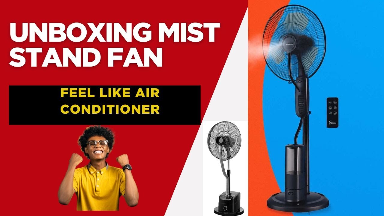 "Unboxing the Ultimate Mist Stand Fan | Coolest Summer Gadget!" - YouTube