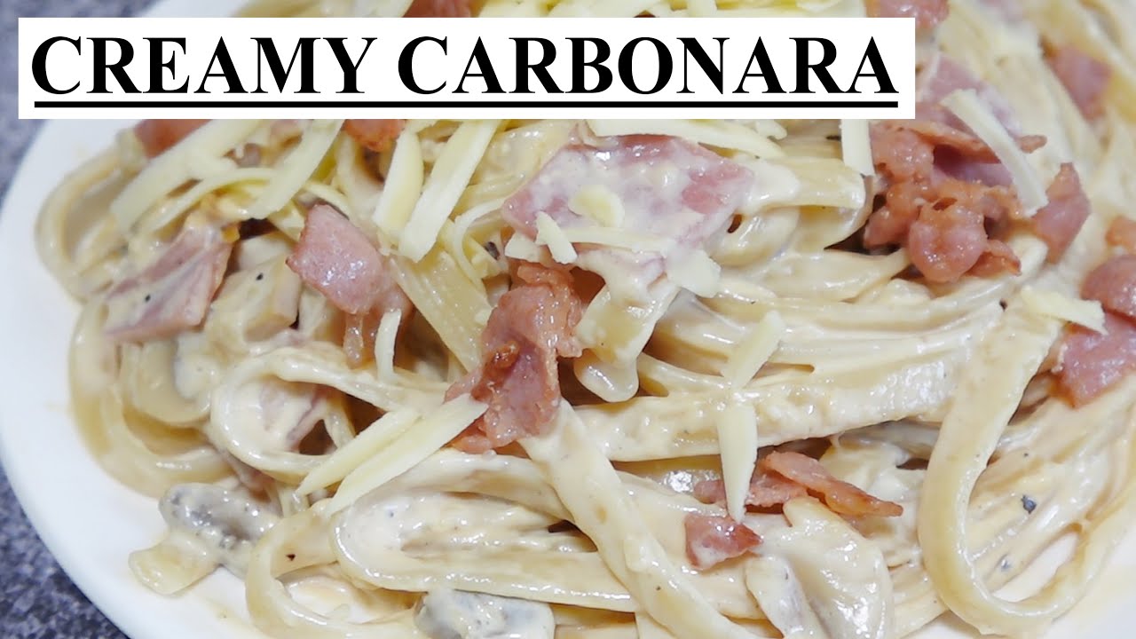 CREAMY CARBONARA Recipe Filipino Style (Budget-friendly Pinoy Style ...