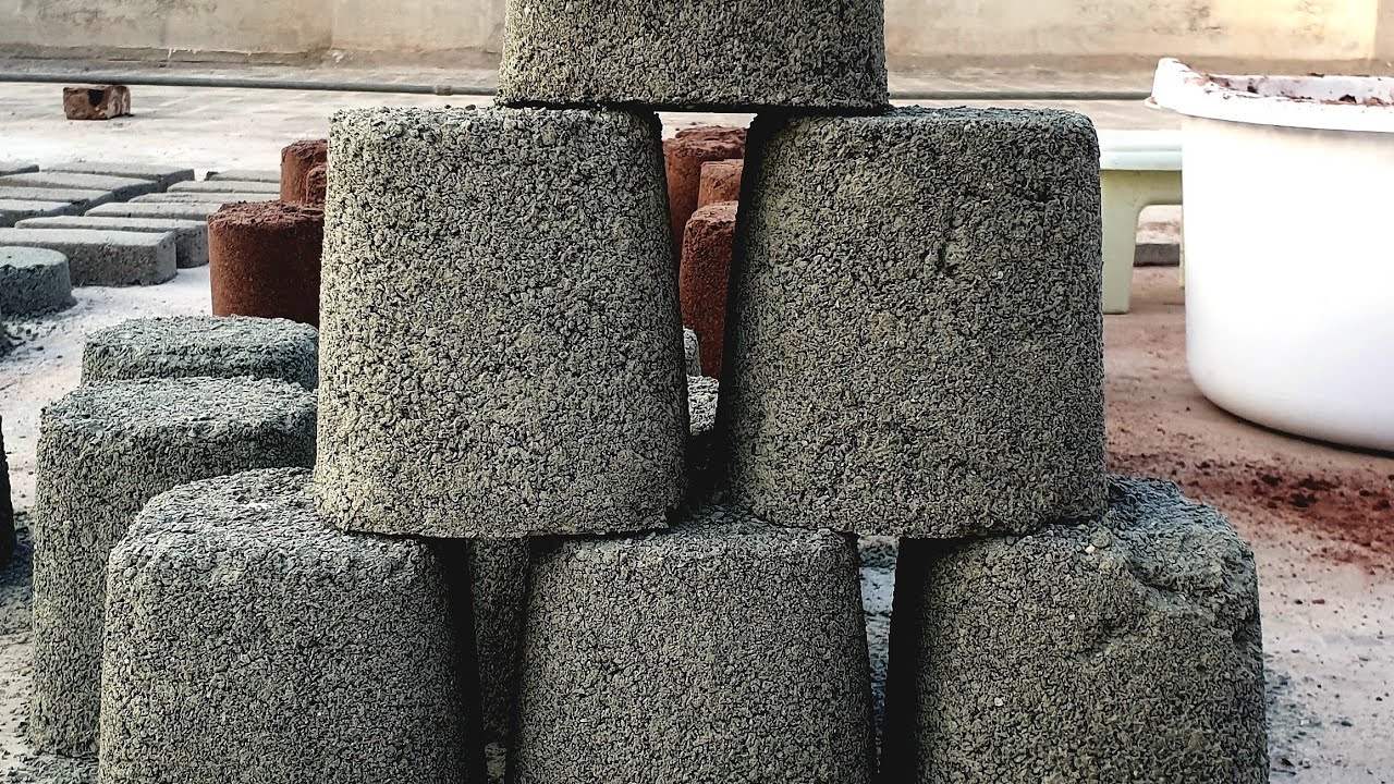 Gritty Concrete Shapes Dry and Water Crumbling|ASMR|ASMR CRUMBLING ...