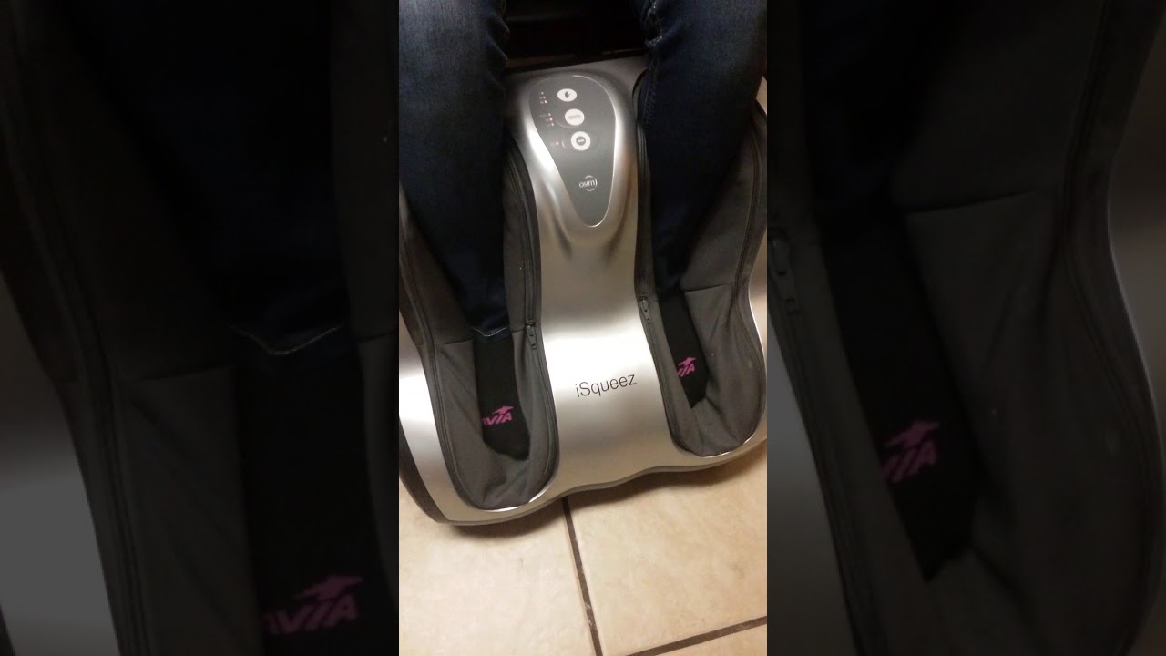 I squeeze leg massager - YouTube