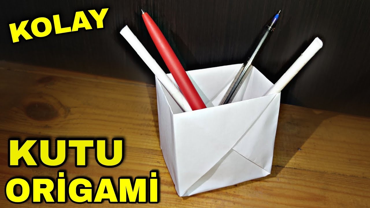Kağıttan Kutu Yapımı (Kolay) Origami Kutu - YouTube