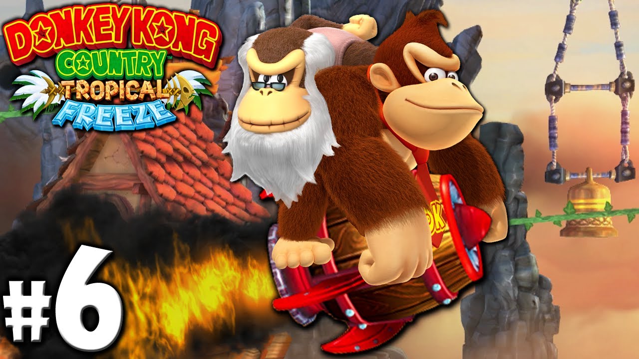 Donkey Kong Country Tropical Freeze Co-Op Rocket Rats PART 6 (Wii U HD ...