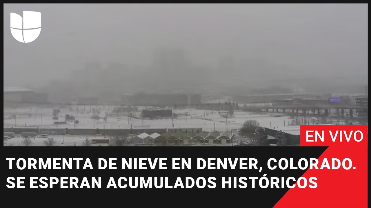 ️ Mira aquí la tormenta de nieve en Denver, Colorado. Se esperan ...