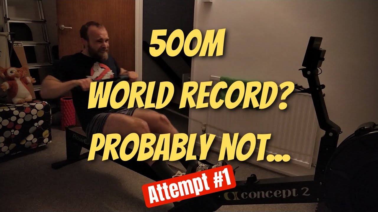 500m Row Concept 2 RowErg Challenge - Attempt #1 - YouTube