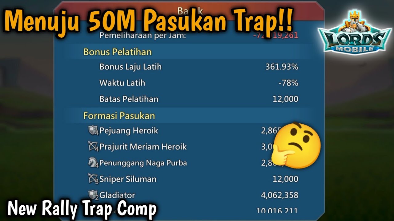 New Akun Rally Trap F2P Boost Trops Menuju 50M Trops? CiciL Pelan Pelan ...