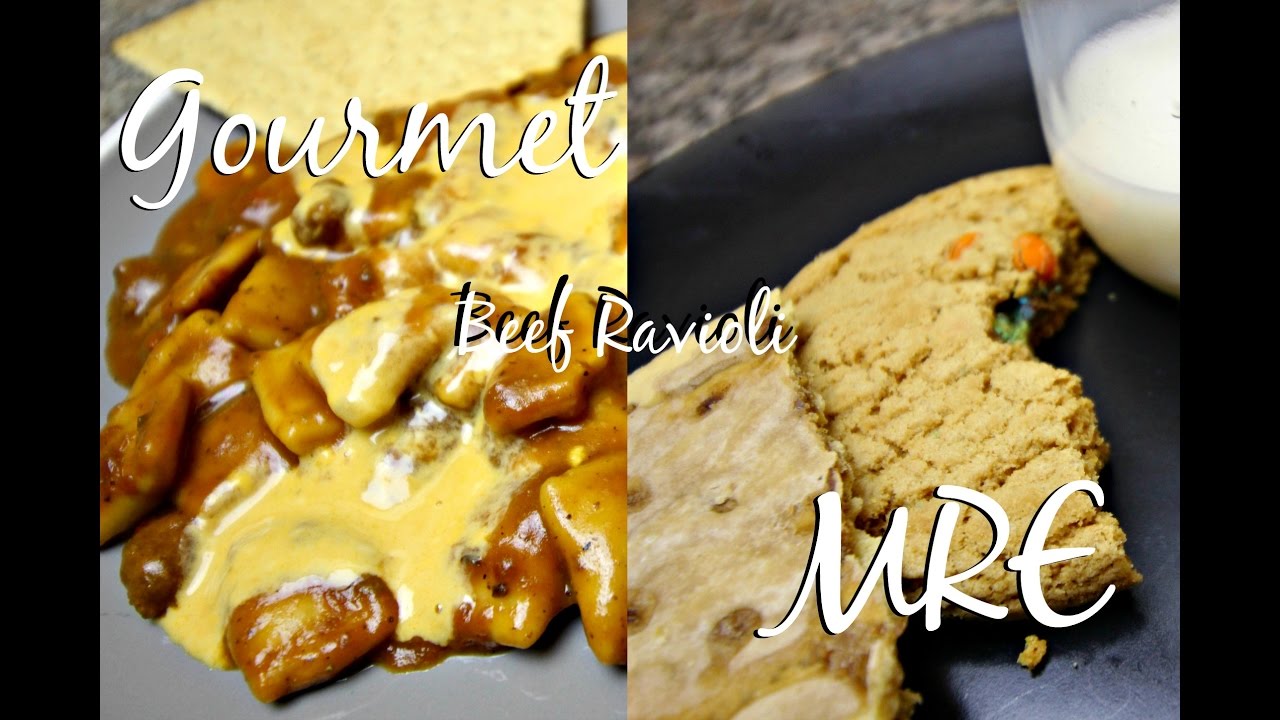 GOURMET MRE, BEEF RAVIOLI WITH MEAT SAUCE - HD 1080P - YouTube