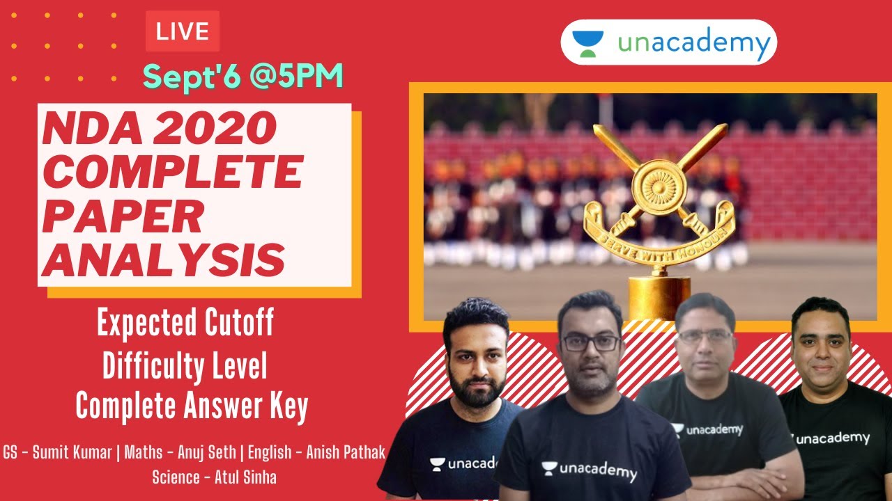 NDA 2020 Complete Question Paper Analysis with Answer Key | NDA 2020 ...