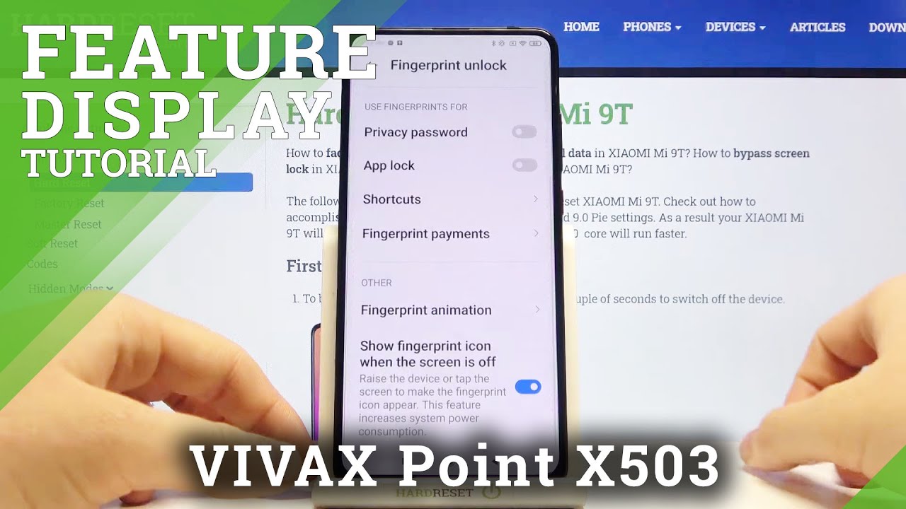 How to Display Fingerprint Icon on Lock Screen on XIAOMI Mi 9T ...