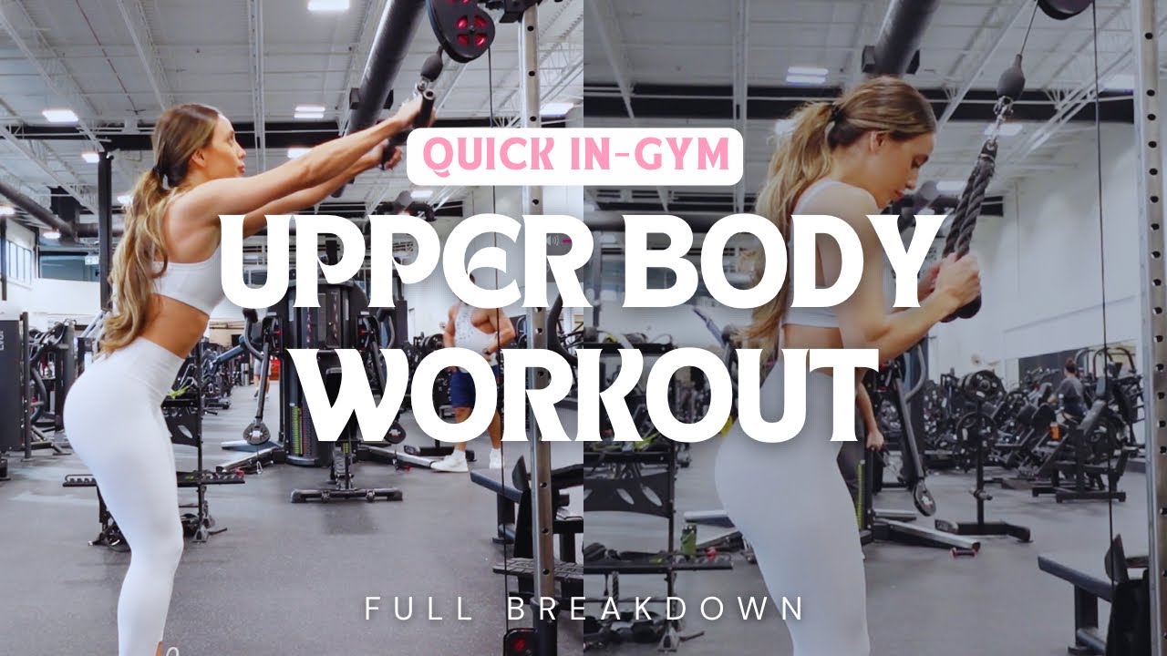 In Gym UPPER BODY Workout / Full Breakdown / 2 Machines Only - YouTube