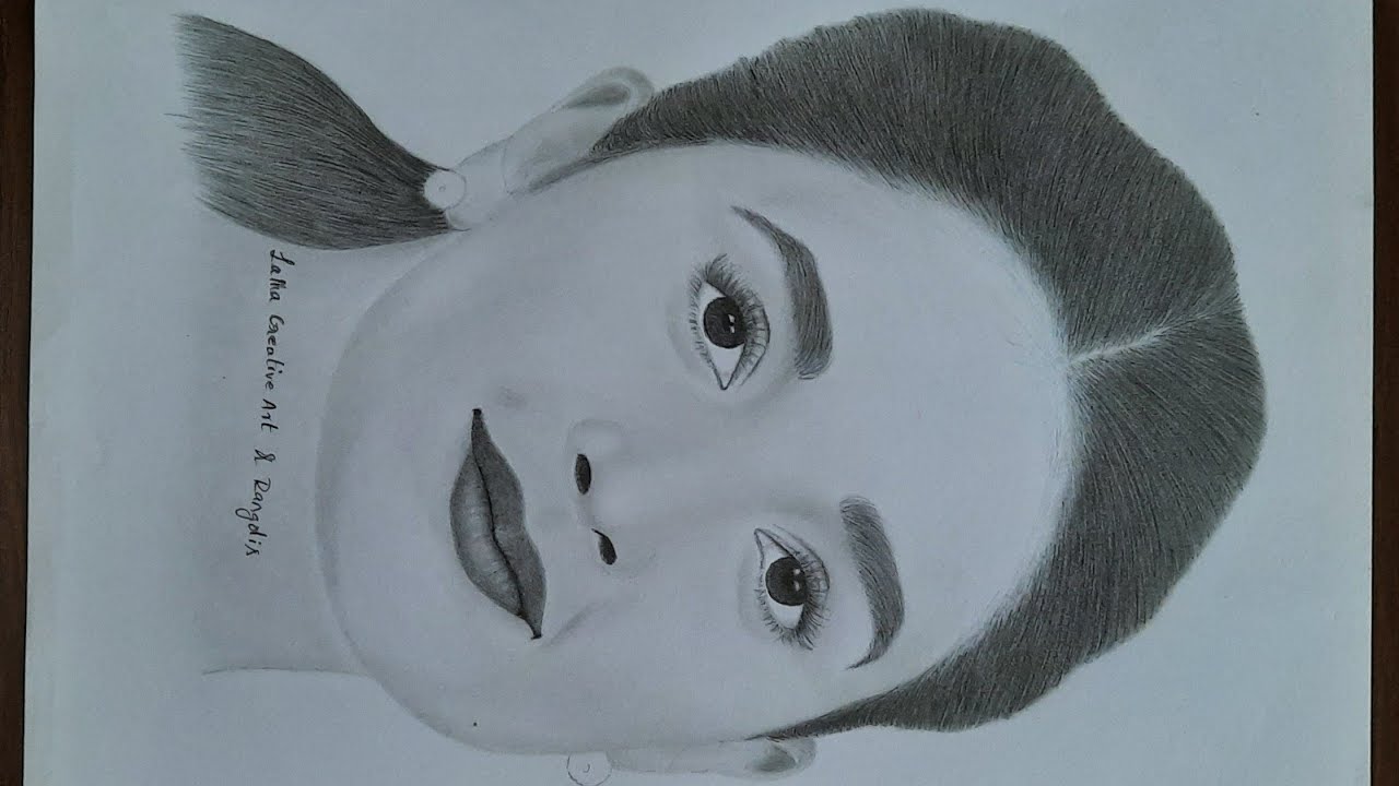 Step by step tutorial to draw wonderful sketch of Indian actress Pooja ...