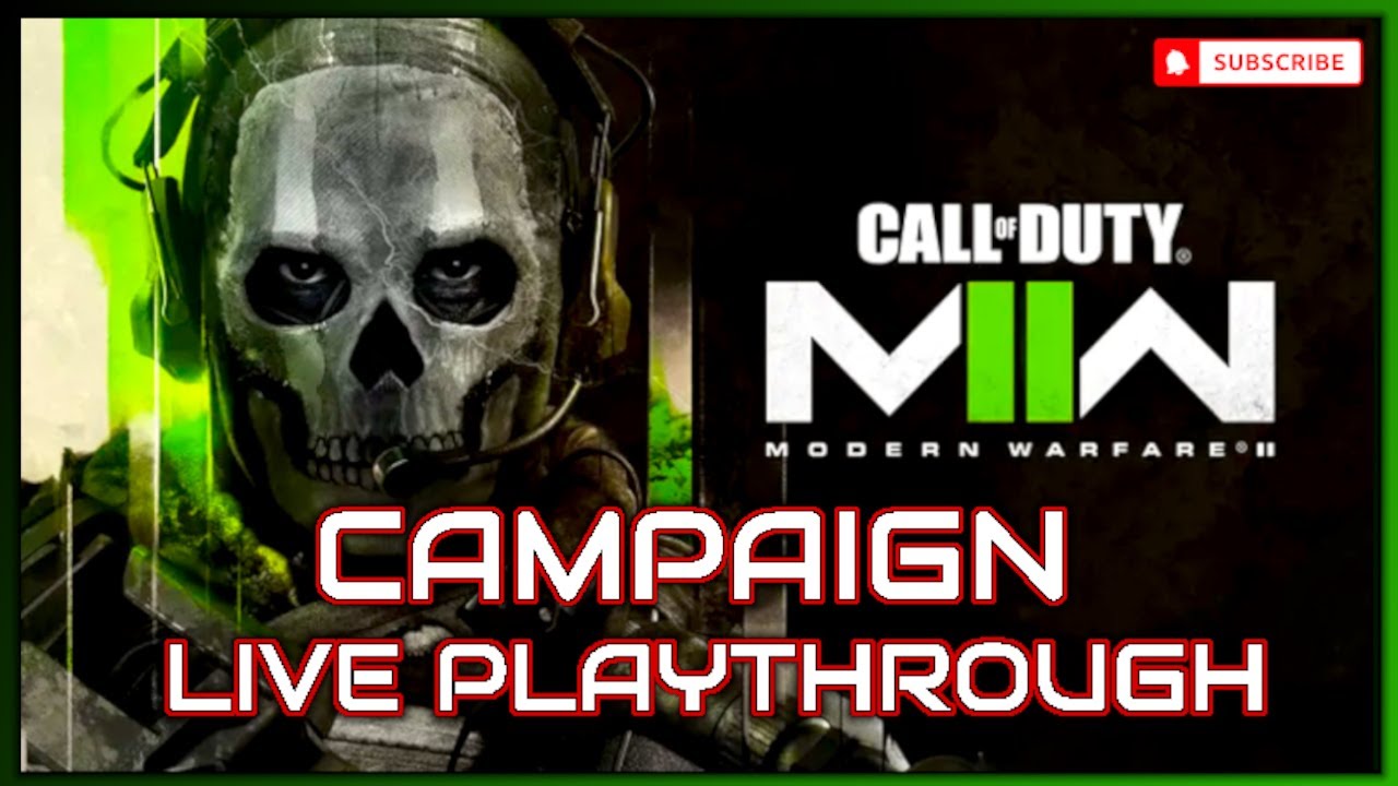 🔴LIVE - CALL OF DUTY MW2 - EARLY ACCESS CAMPAIGN PLAYTHROUGH - YouTube