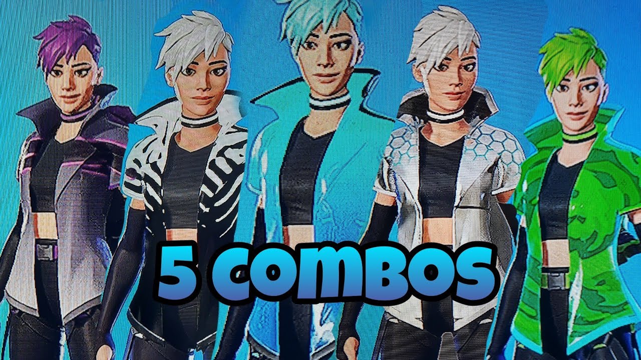 5 combos for customized captain (FORTNITE) - YouTube