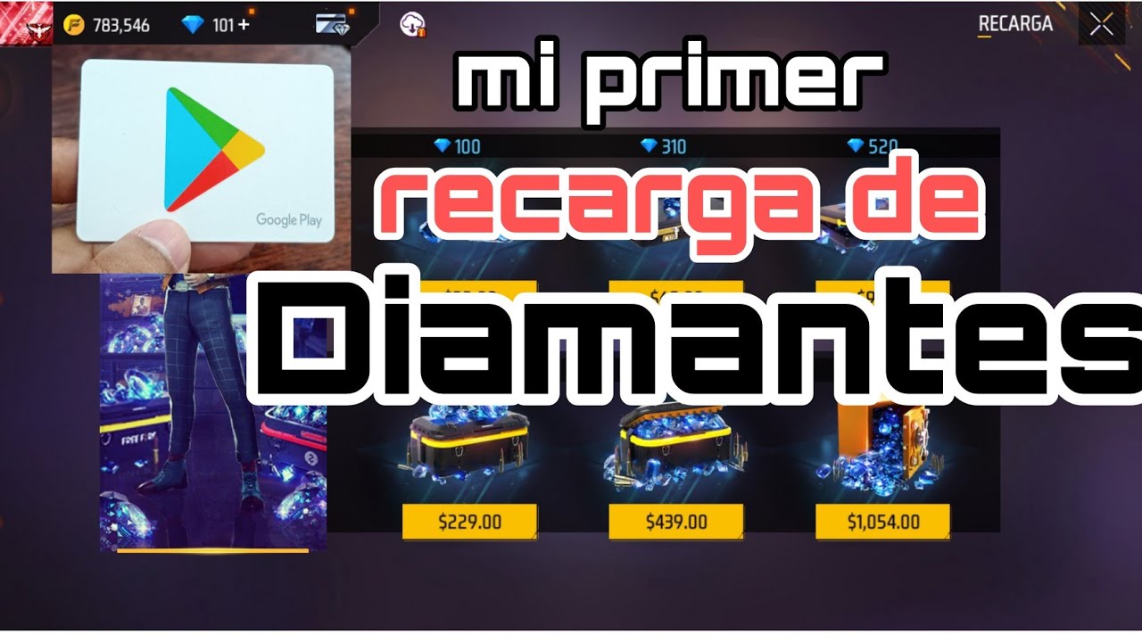 Mi primera recarga en free fire / Como recargar diamantes con un ...