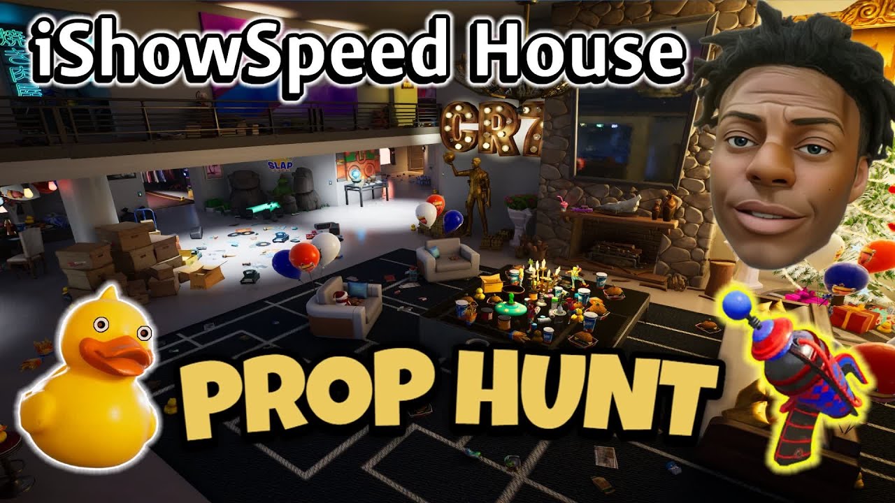 I played PROP HUNT at IShowSpeed’s HOUSE! (Fortnite) - YouTube