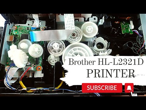 HOW TO REPAIR / DISASSEMBLE GEAR ASSEMBLY OF Brother HL-L2321D PRINTER ...